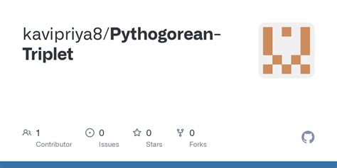 Github Kavipriya8pythogorean Triplet