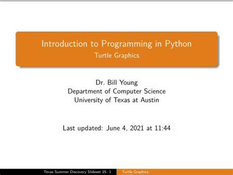 Pdf Introduction To Programming In Python Turtle Graphics Dokumen Tips