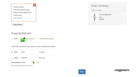 Green Delivery Extension For Magento 2