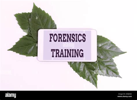 Text Caption Presenting Forensics Training Word For Scientific Methods And Processes To Solving