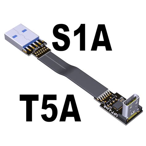 USB3 1 Type C To Type A Male To Femal Flat Ribbon Extension Cable 10G Bps USB 3 1 USB C USB A