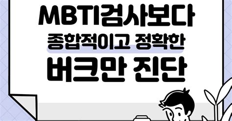 버크만 진단 검사 김채린 숨고 숨은고수