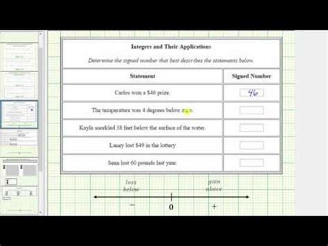 Determine Integers To Represent A Statement Math Help From Arithmetic Through Calculus And Beyond