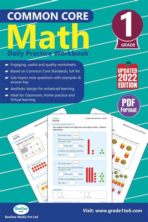 Grade 1 Math Workbook With 250 Worksheets