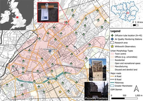 diffusion tube deployment locations n 45 with site id