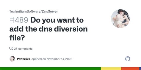 Do You Want To Add The Dns Diversion File · Issue 489