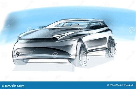 Design Of An Idea In The Automotive Industry Editorial Stock Image Illustration Of Phone