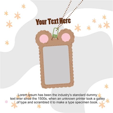 Premium Vector Cute Id Card