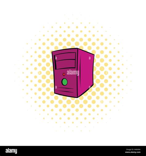 Computer System Unit Icon Comics Style Stock Vector Image And Art Alamy