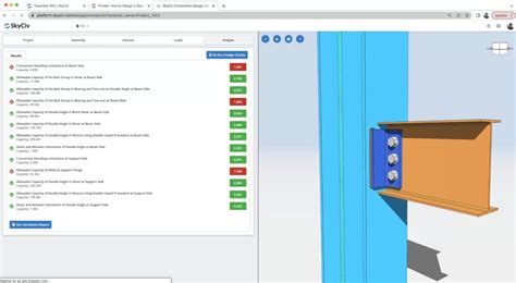 Çelik Bağlantı Nasıl Tasarlanır Skyciv Mühendisliği