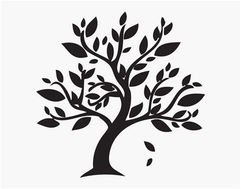 Clip Art Leaf Graphic Free Tree With Falling Leaves Drawing HD Png Download Kindpng