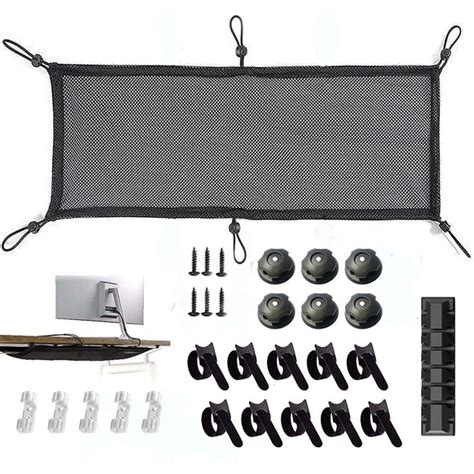 Органайзер для кабелей под стол подвесной регулируемый органайзер для проводов под стол