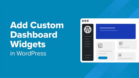 How To Add Custom Dashboard Widgets In Wordpress 2 Methods