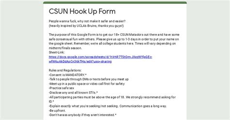 Ayo Csun Had A Hookup Sheet Damn Guess It Used To Be Fun Pre Pandemic Rcsun Ayo Csun Had A Hookup Sheet Damn Guess It Used To Be Fun Pre Pandemic Rcsun