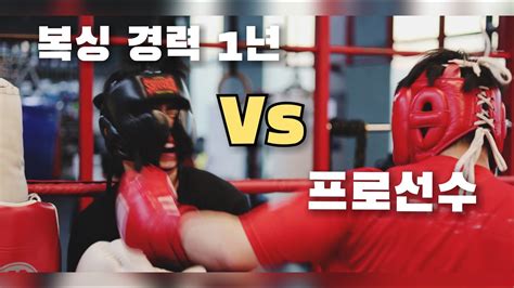 복싱수련 1년차 회원이 프로 선수에게 스파링 도전장 Youtube