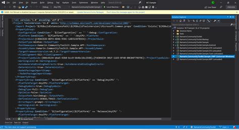 build xamarinmunitytoolkit sample app on windows 10 in march 2021