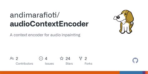 Github Andimarafioti Audiocontextencoder A Context Encoder For Audio Inpainting
