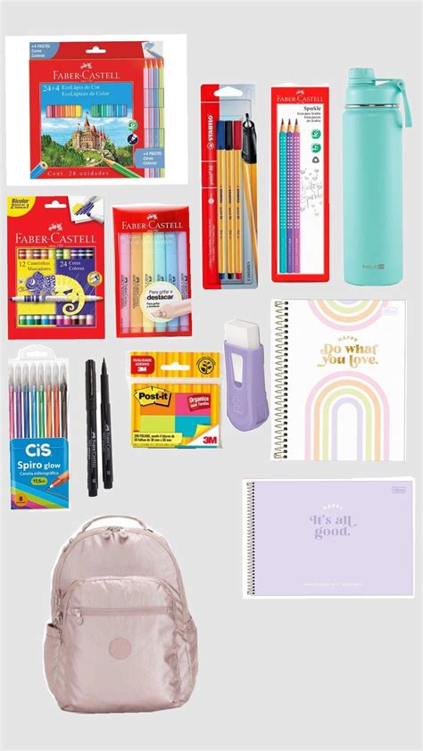 Material Escolar ☆ Ideias Para Escola Ideias Da Escola Acessórios Para Escola