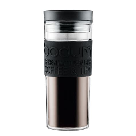 Bodum Travel Mug Plastic 0 45 L 15 Oz Black
