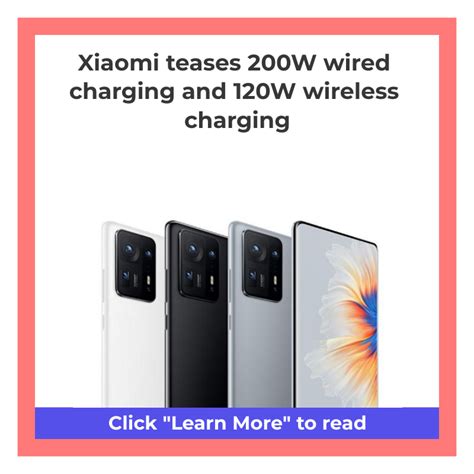 Xiaomi Teases W Wired Charging And W Wireless Charging GeekBite