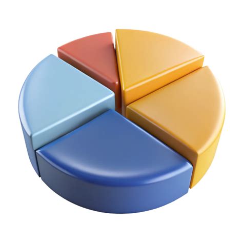 Exceptional Abstract Pie Chart With Segment Labels Crisp Edges Minimal Design Flat Color With
