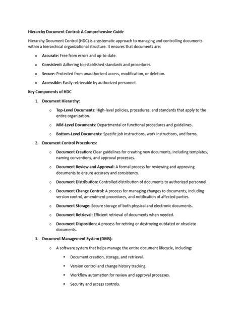 Hierarchy Document Control Pdf Hierarchy Version Control