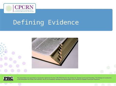 Ppt Defining Evidence Session Objectives Define Evidence Based Public Health Practice Discuss