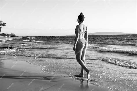Premium Photo Young Woman In Bikini On Tropical Beach Beautiful Latin