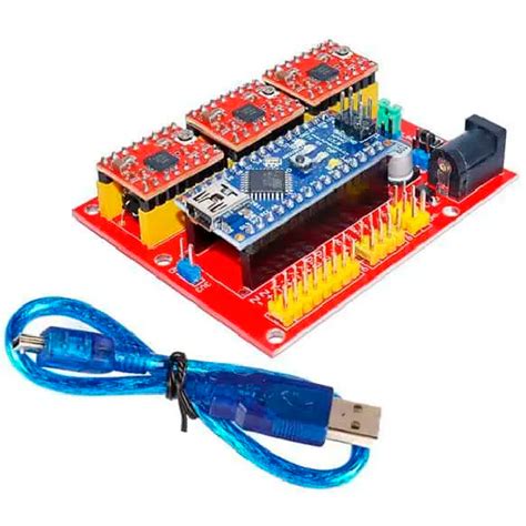 Set Elettronica Cnc Scheda Basearduino Nano Compatibiledriver