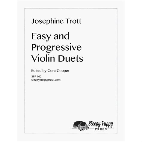 Trott Easy And Progressive Violin Duets Southwest Strings