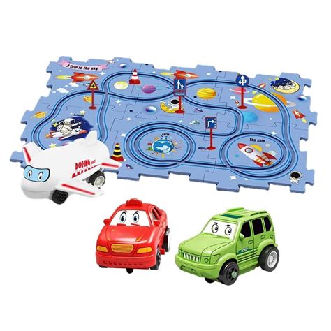 Mvm Enterprise Rail Car Puzzle Rail Car Race Track Set Toy Assembling