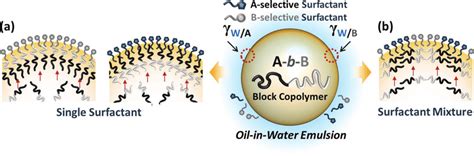Scheme 4 Schematic Illustration Of Oilwater Interfaces Showing A The