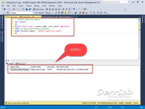 德瑞克SQL Server 學習筆記 SQL Server Buffer cache hit ratio over