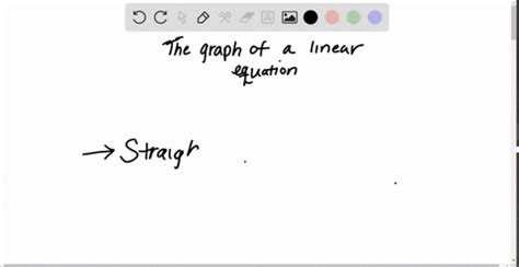 SOLVED The Graph Of A Linear Equation In Two Variables Is A