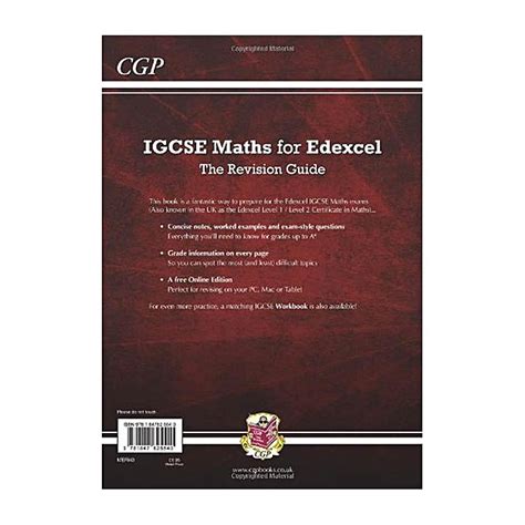 Buy Educate Yourself Ltd Edexcel Certificate International Gcse Maths