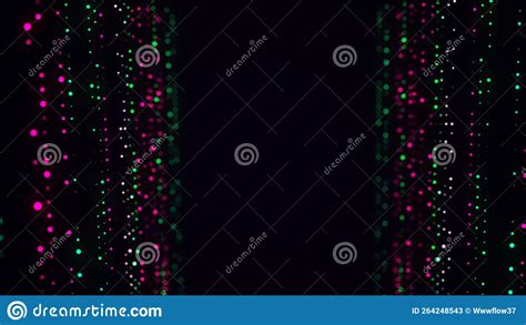 Abstract Digital Flow Particles Cyber Network Connection Background Big Data Visualization