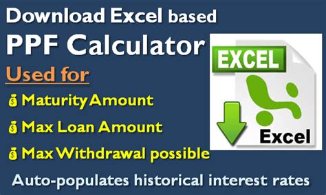 Ppf Calculator Excel 2020 ★ Cal Maturity Loan And Withdrawal
