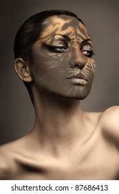 Body Paint Tiger Stock Photos Images Photography Shutterstock