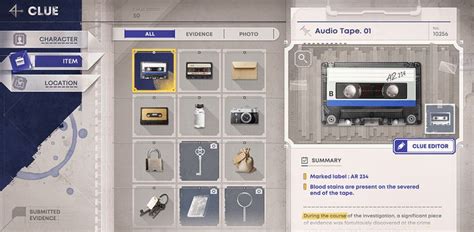 detective adventure game ui on behance game ui game ui design