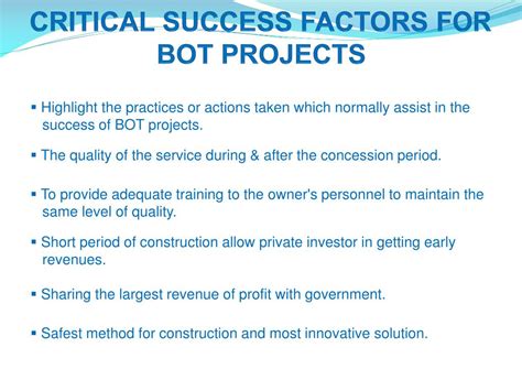 Ppt Bot Projects Risks And Financing Strategies Powerpoint