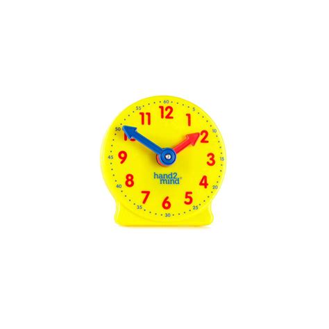 Hand2mind Mini Geared Clock Telling Time Teaching Clock Learn To Tell Time Clock Analog