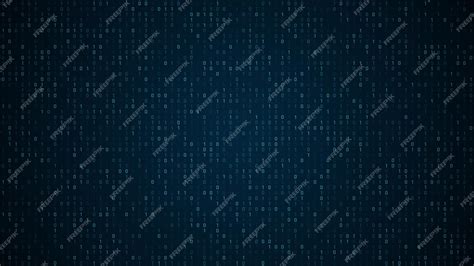 Premium Vector Binary Code Abstract Technology Background Global Network