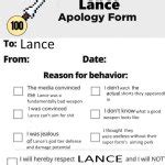 Lance Apology Form Meme Generator Imgflip