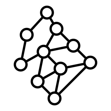 neural network icon style 12879357 vector art at vecteezy