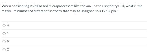 Solved When Considering Arm Based Microprocessors Like The