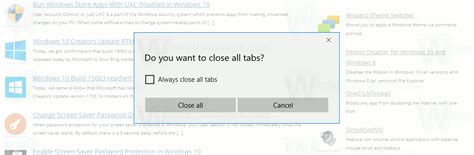 Enable Do You Want To Close All Tabs Prompt In Edge