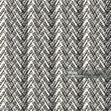 Monochrome Brushed Textured Subtle Herringbone Pattern Stock Illustration Download Image Now