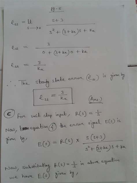 help consider the closed loop system in figure e5 19 where gs g 3s and