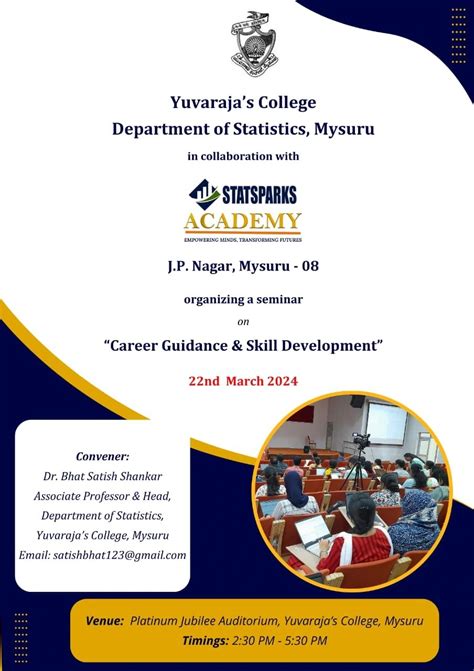 Join Us At Yuvarajas College For Data Science Career Opportunities 🚀 Statsparks Academy