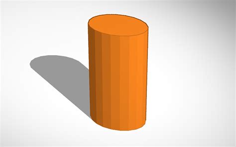 3d Design Orange Cylinder Tinkercad